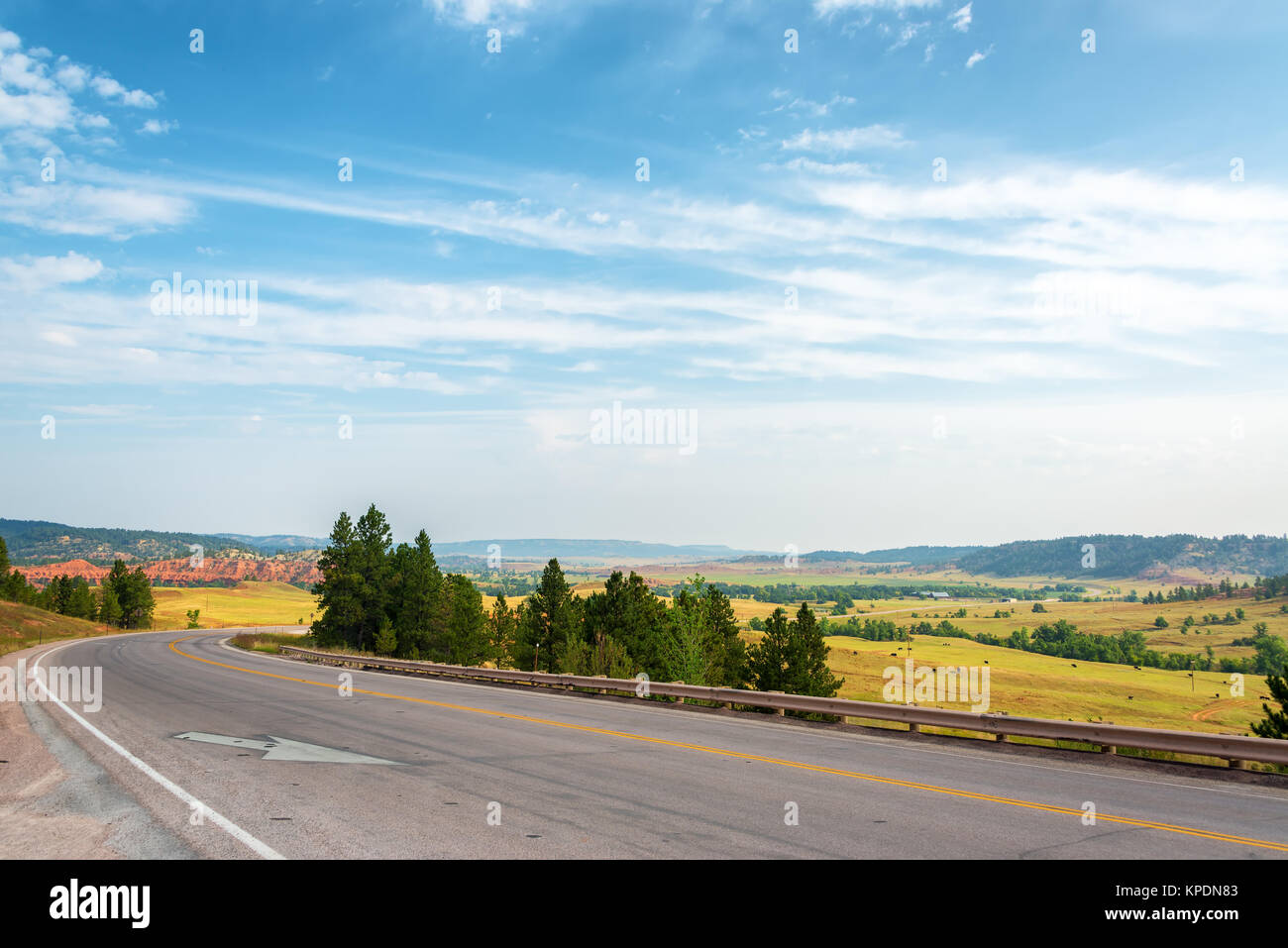 Highway and Landscape Stock Photo - Alamy