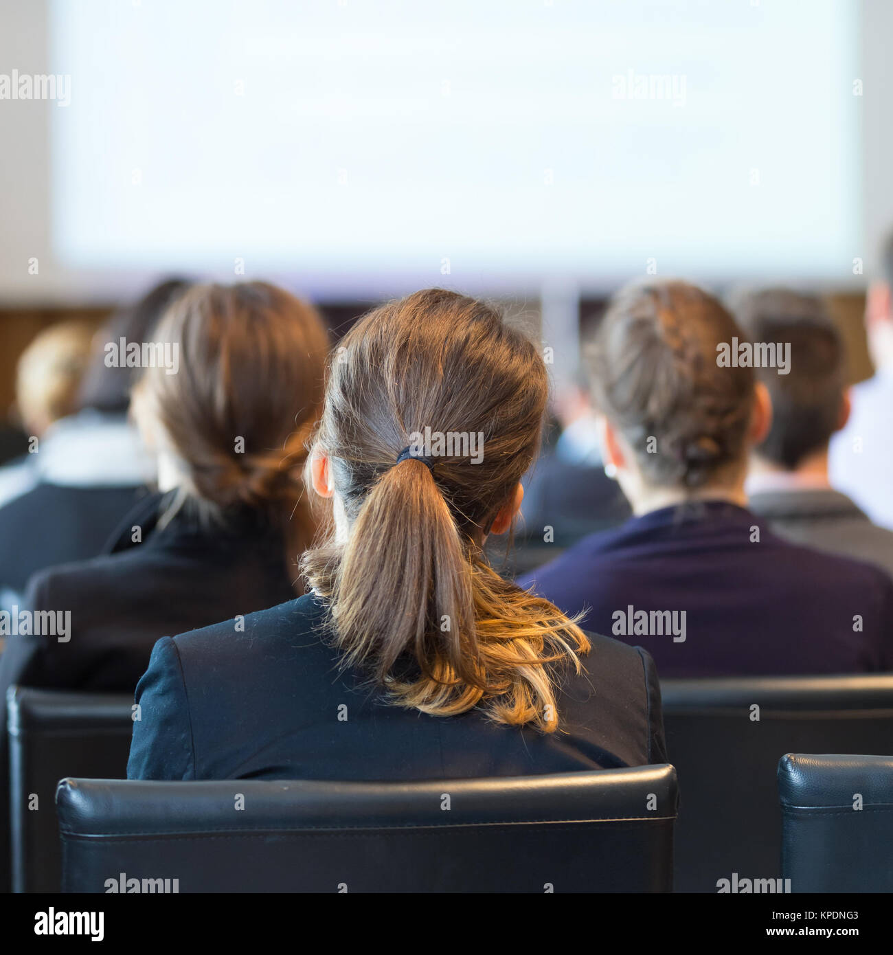 Audience in the lecture hall Stock Photo - Alamy
