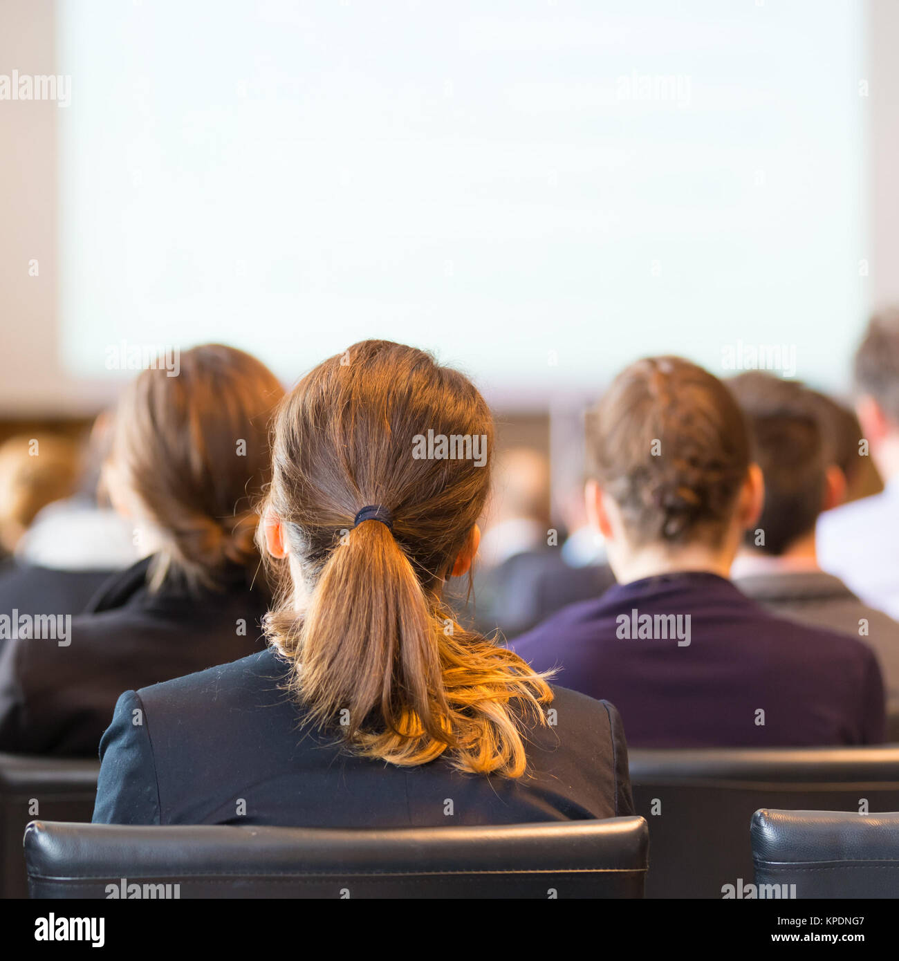 Audience in the lecture hall Stock Photo - Alamy
