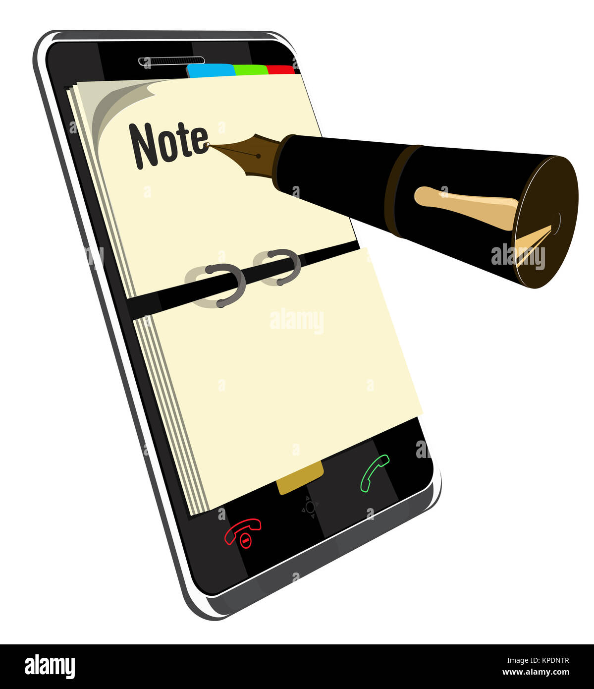 Note application for Smart Phone Stock Photo - Alamy