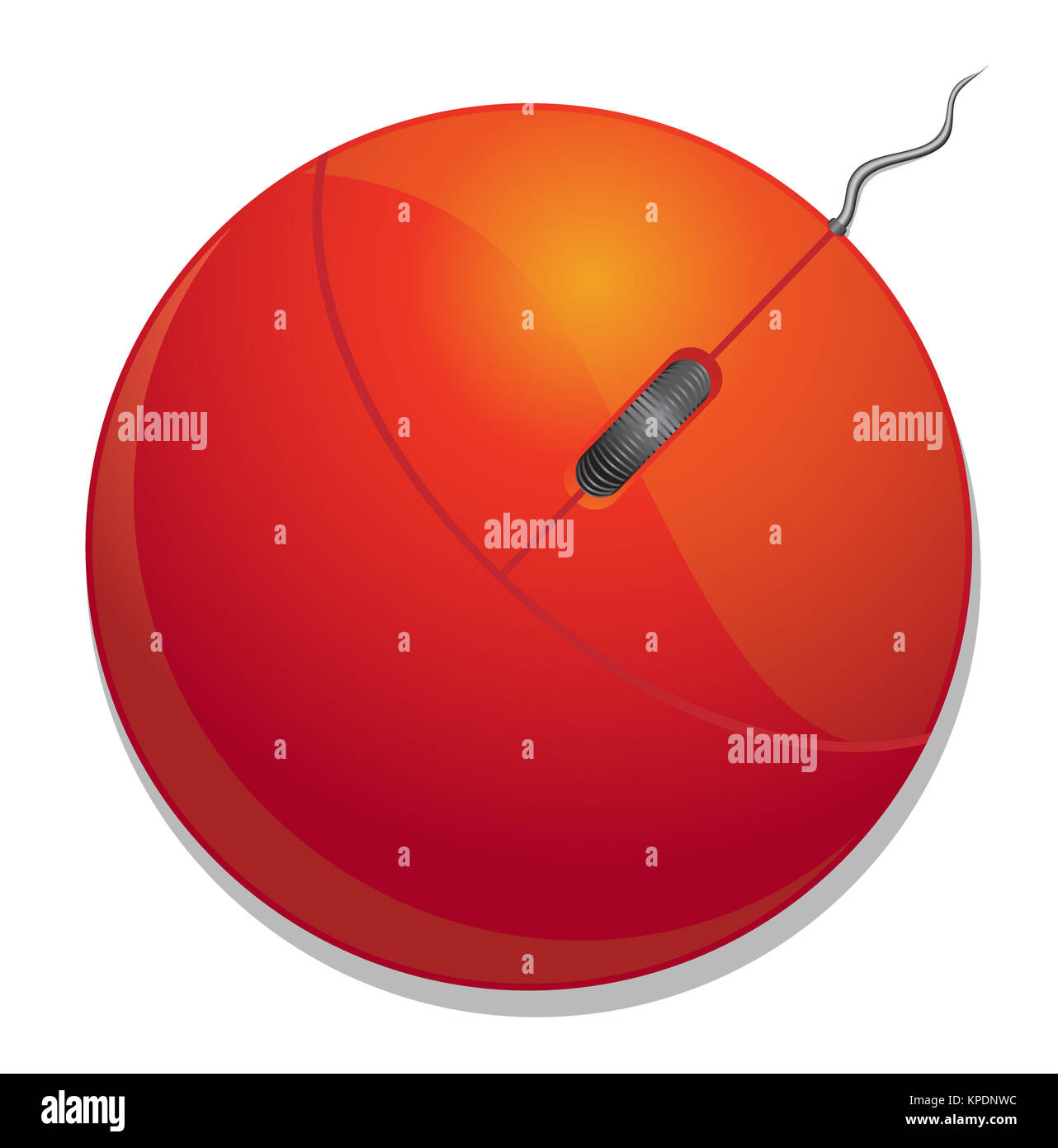 Red computer mouse vector illustration Stock Photo - Alamy