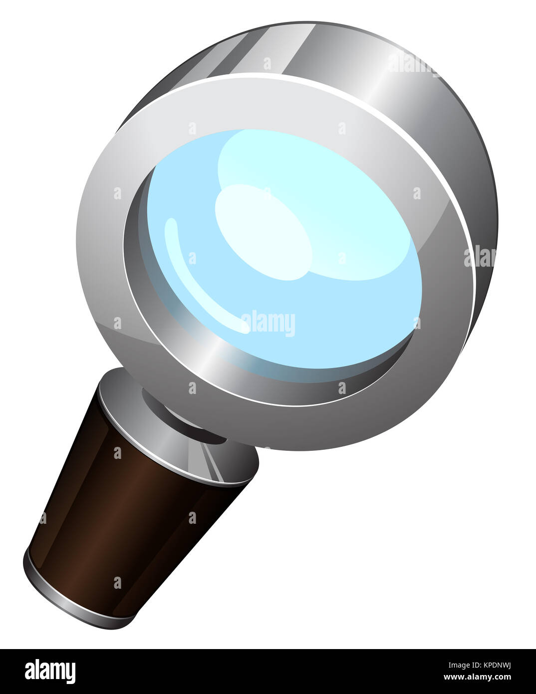 Magnifying glass vector illustration Stock Photo - Alamy