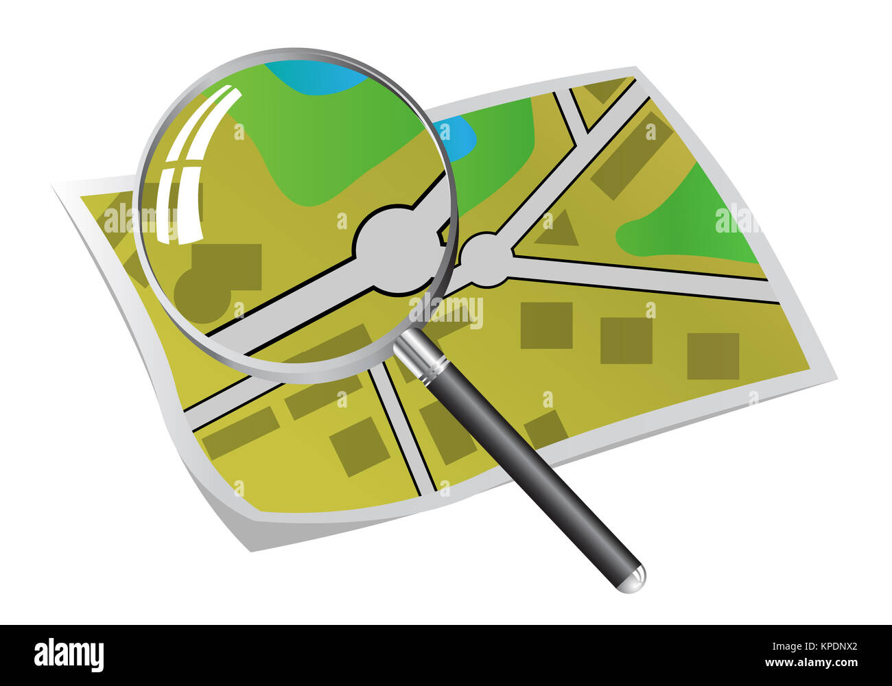Map vector illustration Stock Photo - Alamy
