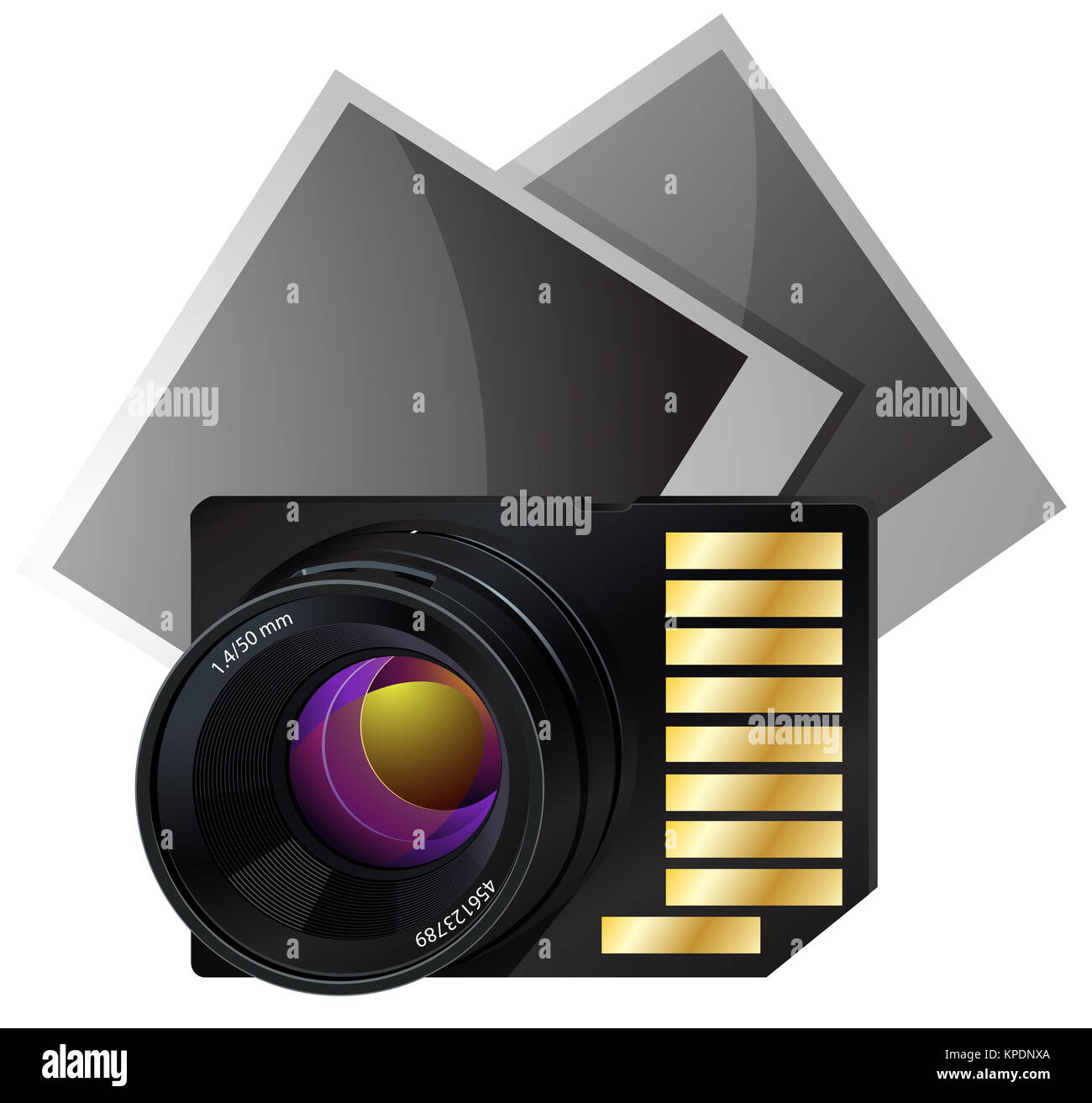 Memory card for photo vector illustration Stock Photo - Alamy