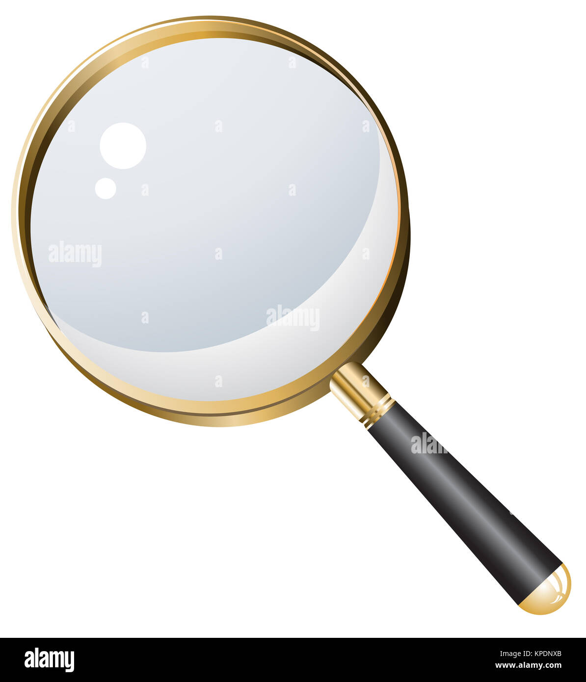 Magnifying Glass vector illustration Stock Photo - Alamy