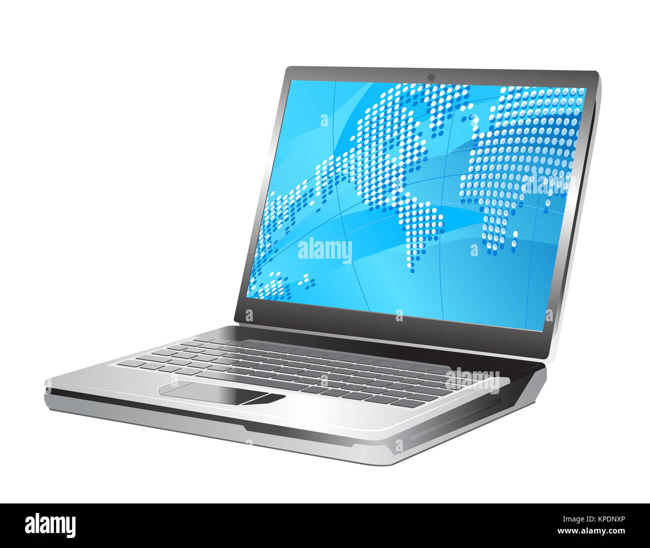Laptop vector illustration Stock Photo - Alamy