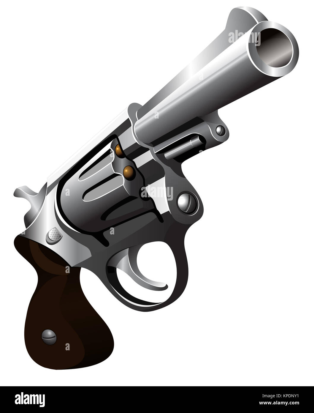 Revolver vector illustration Stock Photo - Alamy