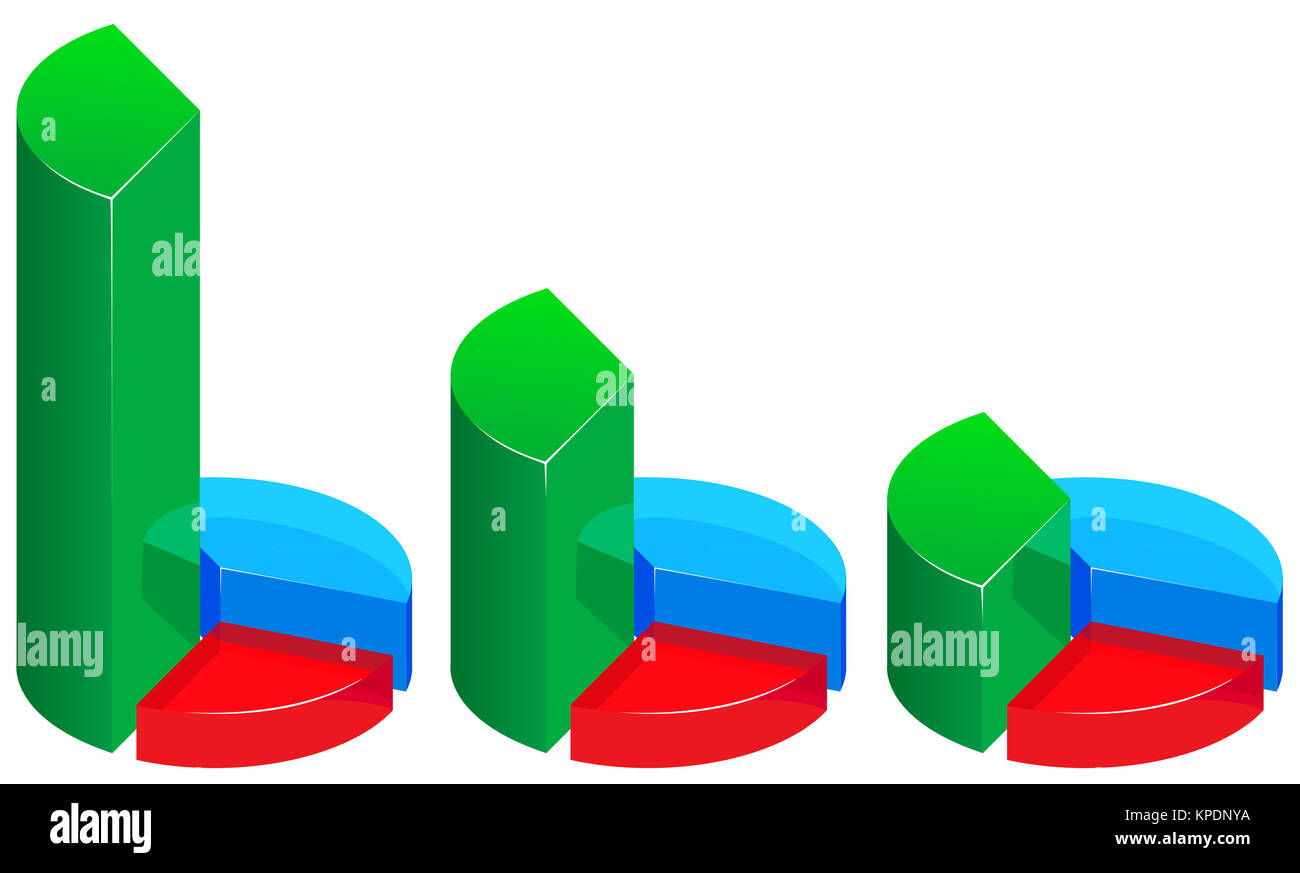 Glass business graphs Stock Photo - Alamy