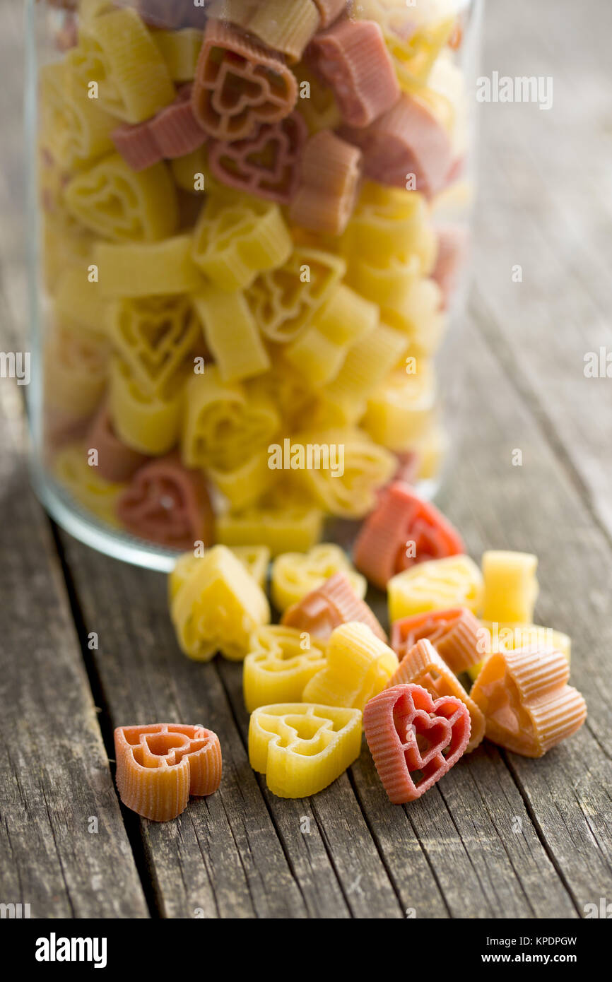 heart shaped pasta Stock Photo - Alamy