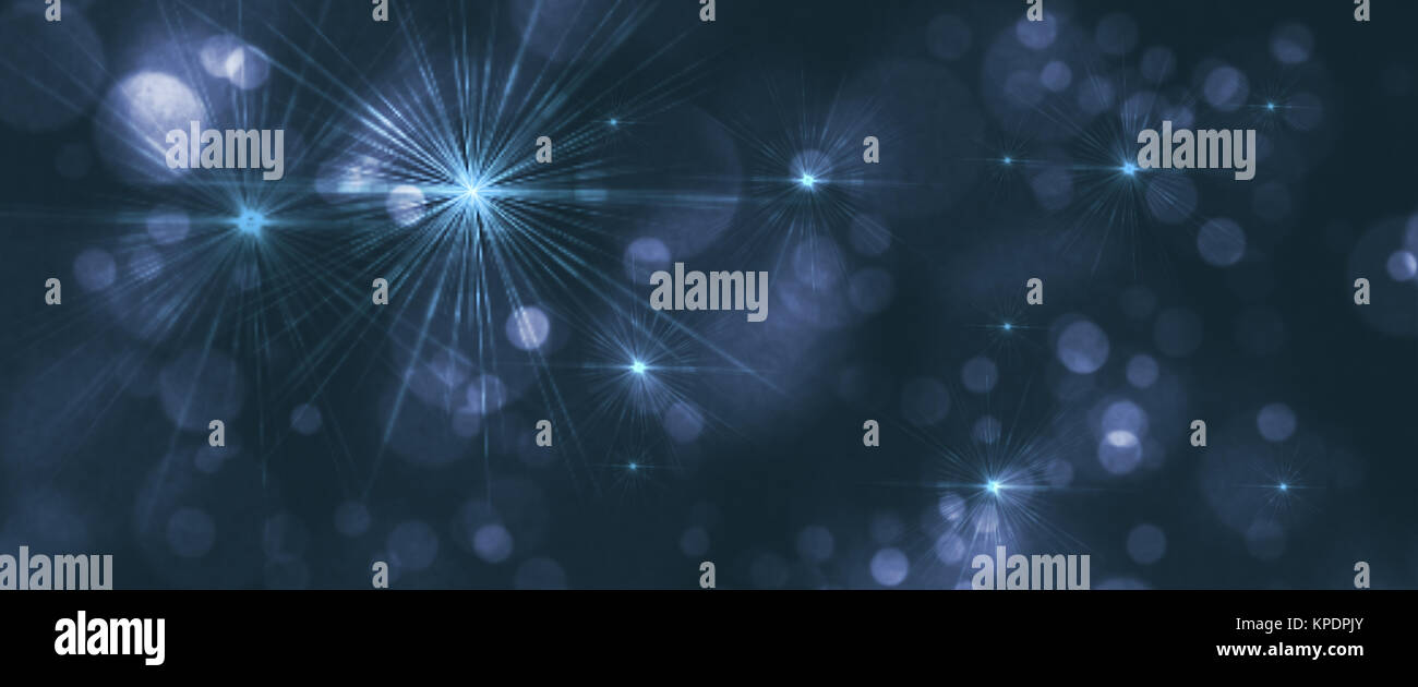 Abstract Universe with Fake Blue Night Sky Stock Photo - Alamy