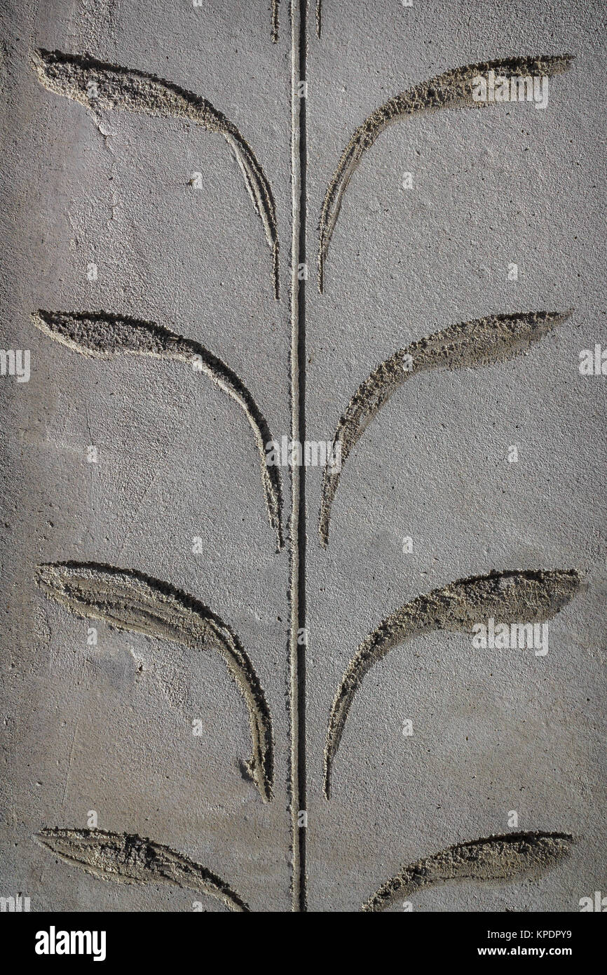 Decorative concrete wall relief hi-res stock photography and images - Alamy