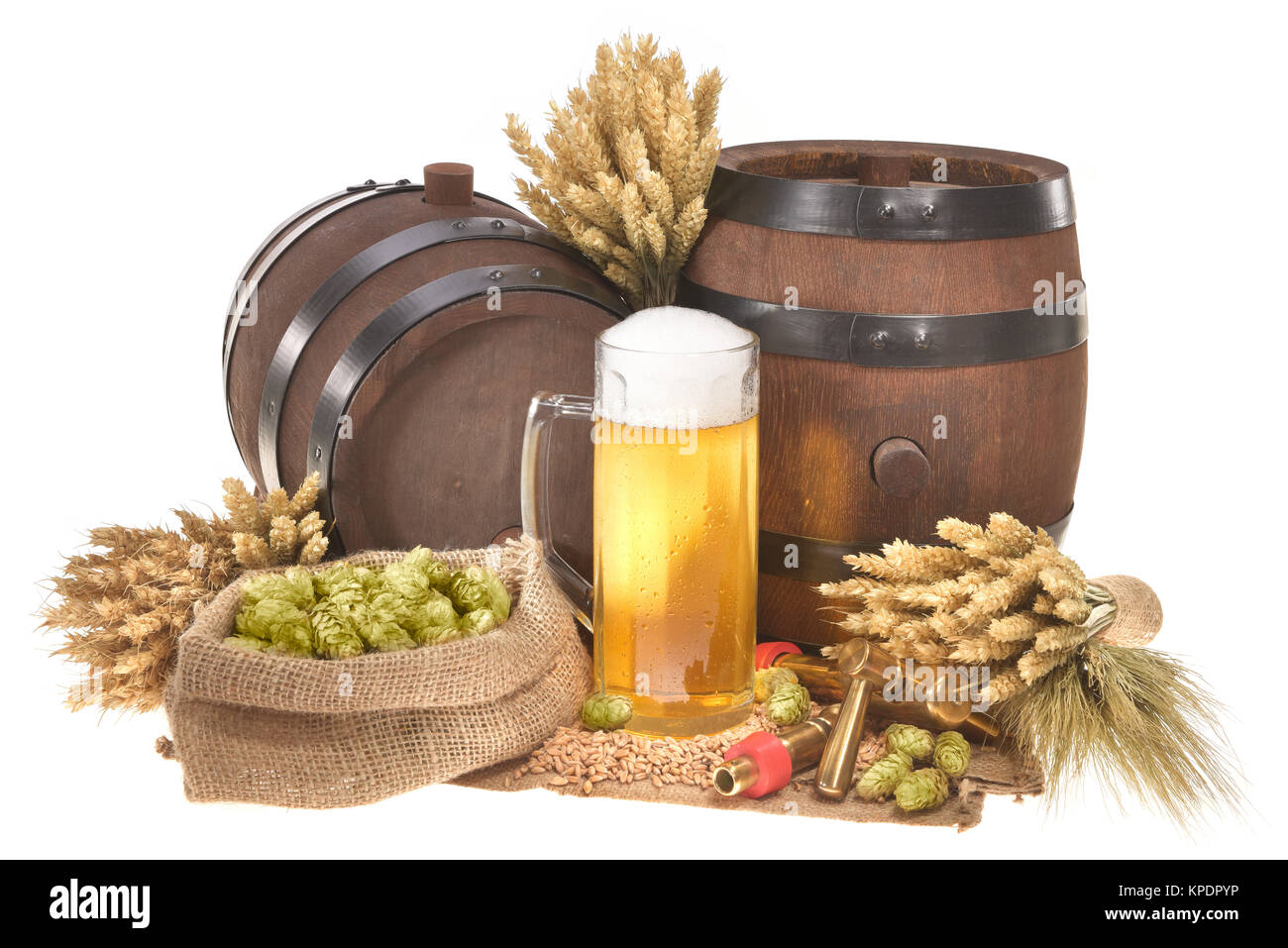 Glass beer grain Cut Out Stock Images & Pictures - Alamy