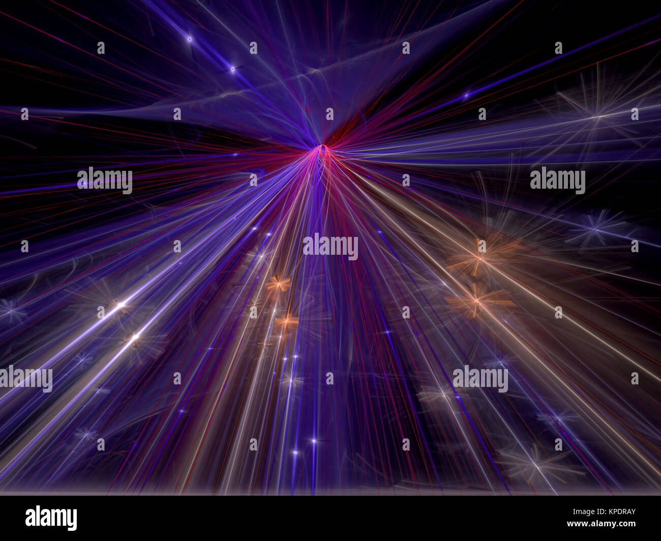Abstract digitally generated image star rays background Stock Photo - Alamy