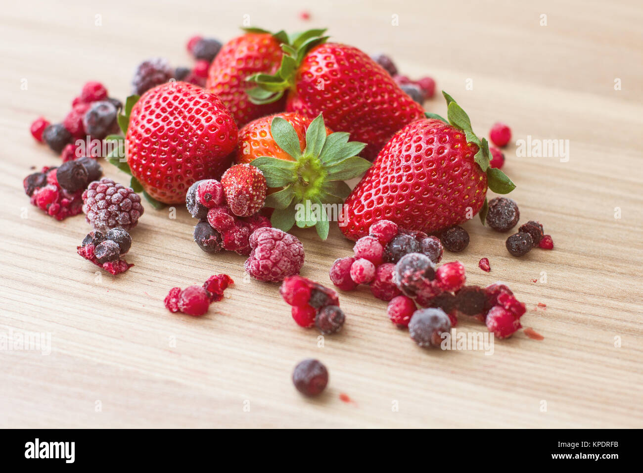 Healthy Red Fruits Stock Photo - Alamy