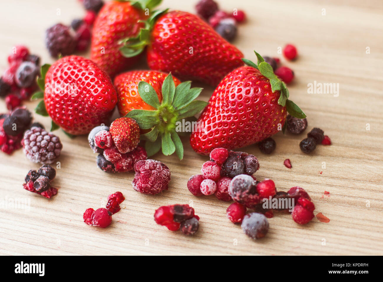 Healthy Red Fruits Stock Photo - Alamy