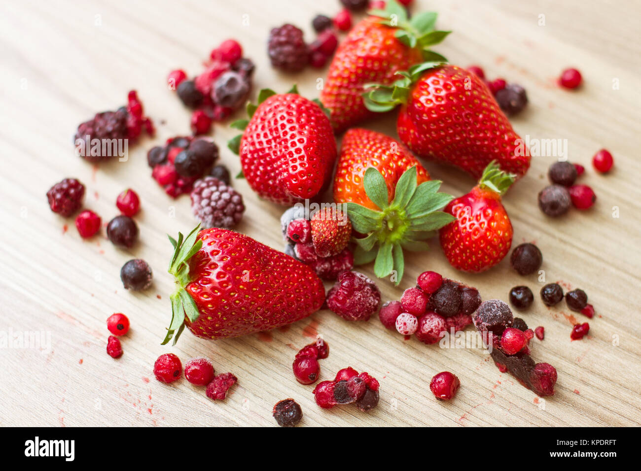 Healthy Red Fruits Stock Photo - Alamy