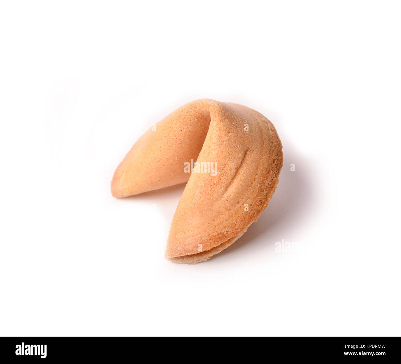 Fortune cookie on a white background Stock Photo - Alamy