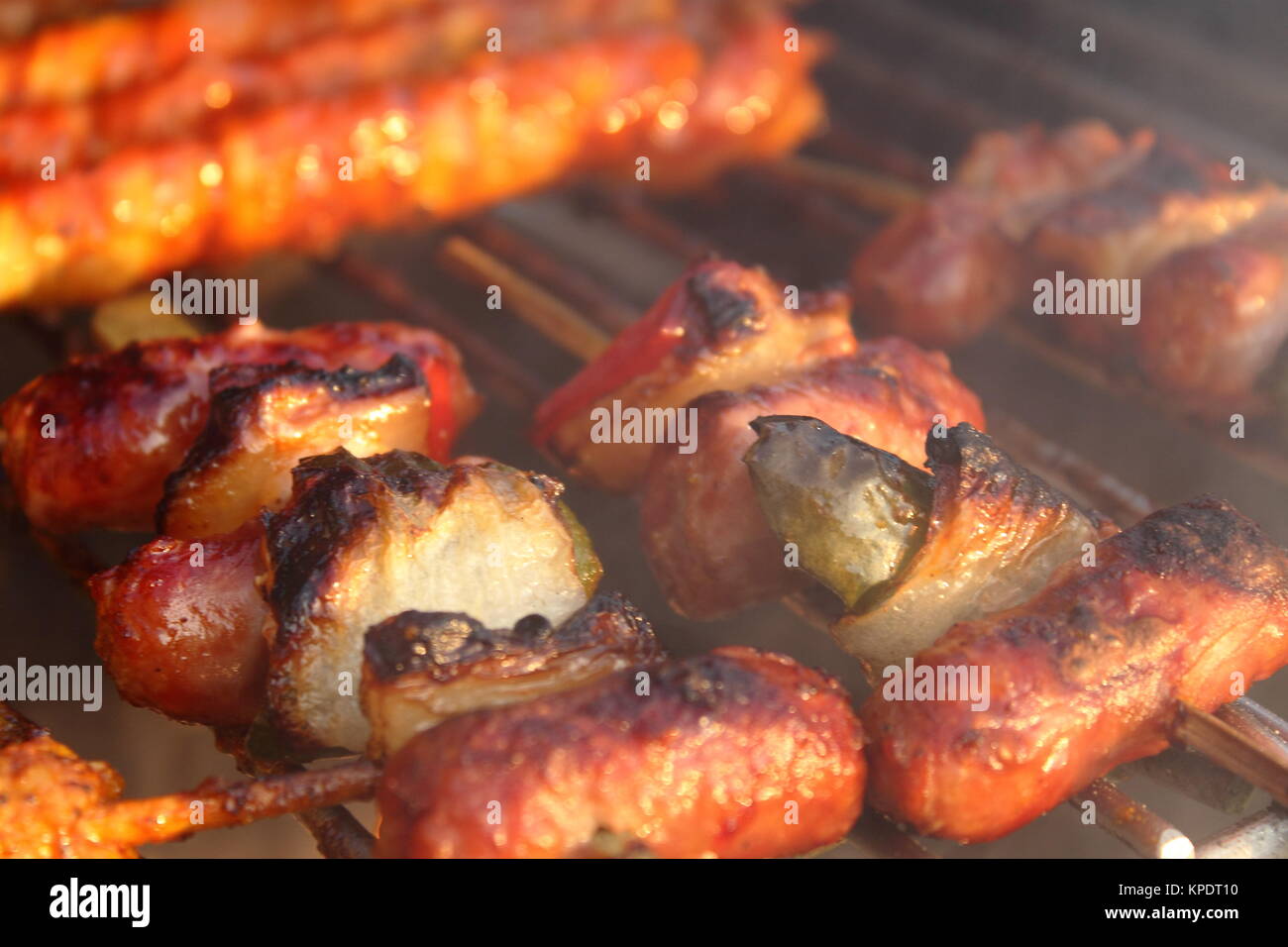 grilling typical german Stock Photo - Alamy