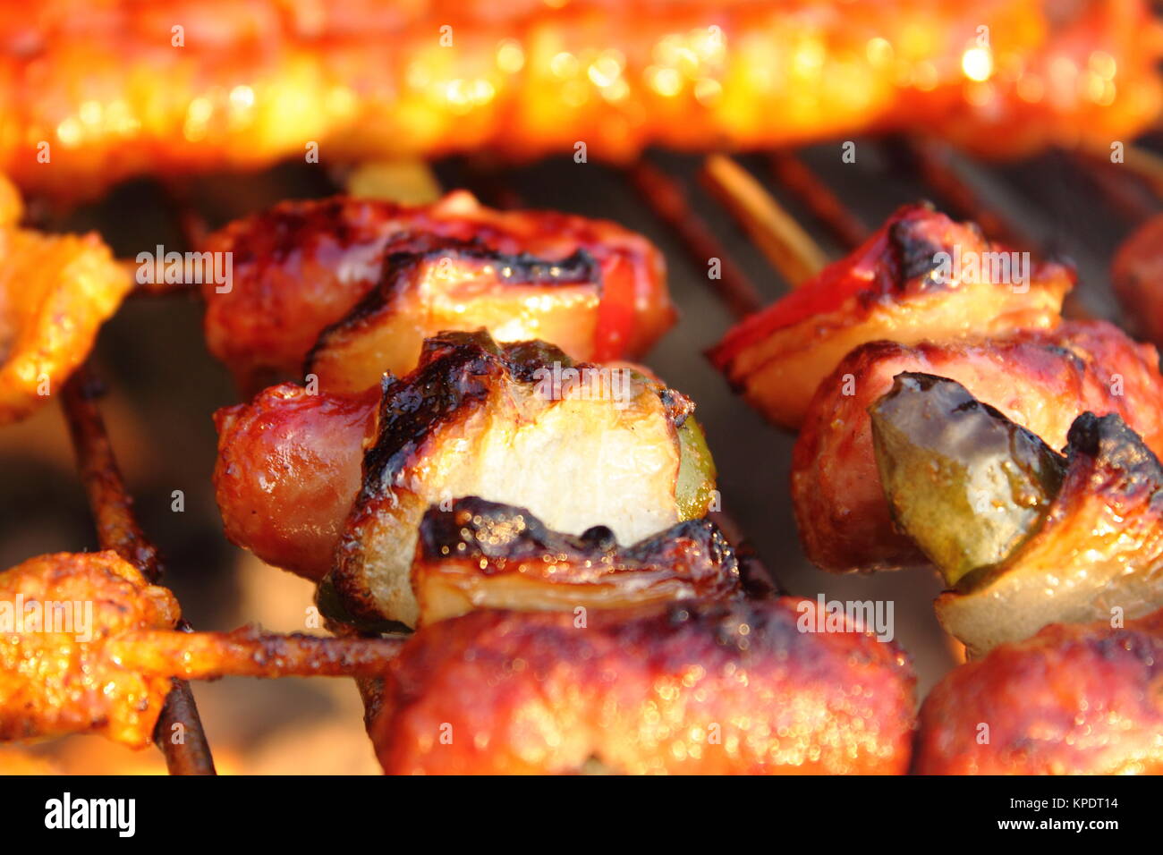 grilling typical german Stock Photo - Alamy
