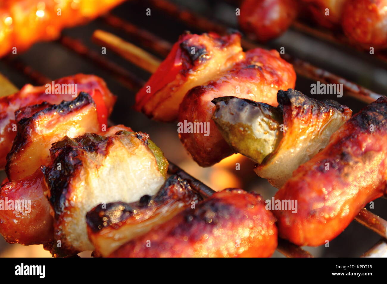 grilling typical german Stock Photo - Alamy