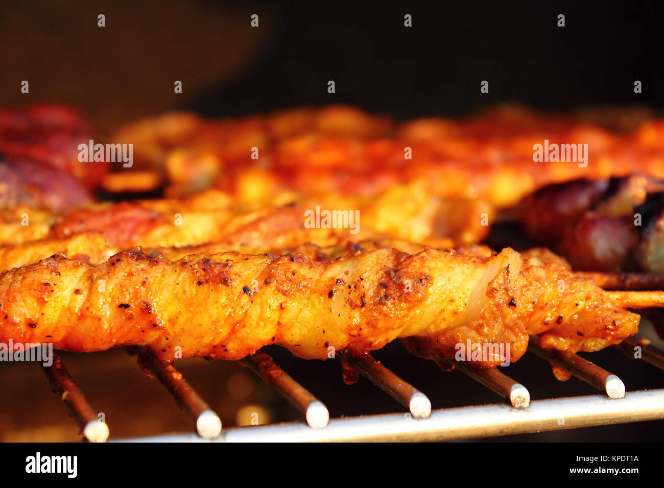 grilling typical german Stock Photo - Alamy