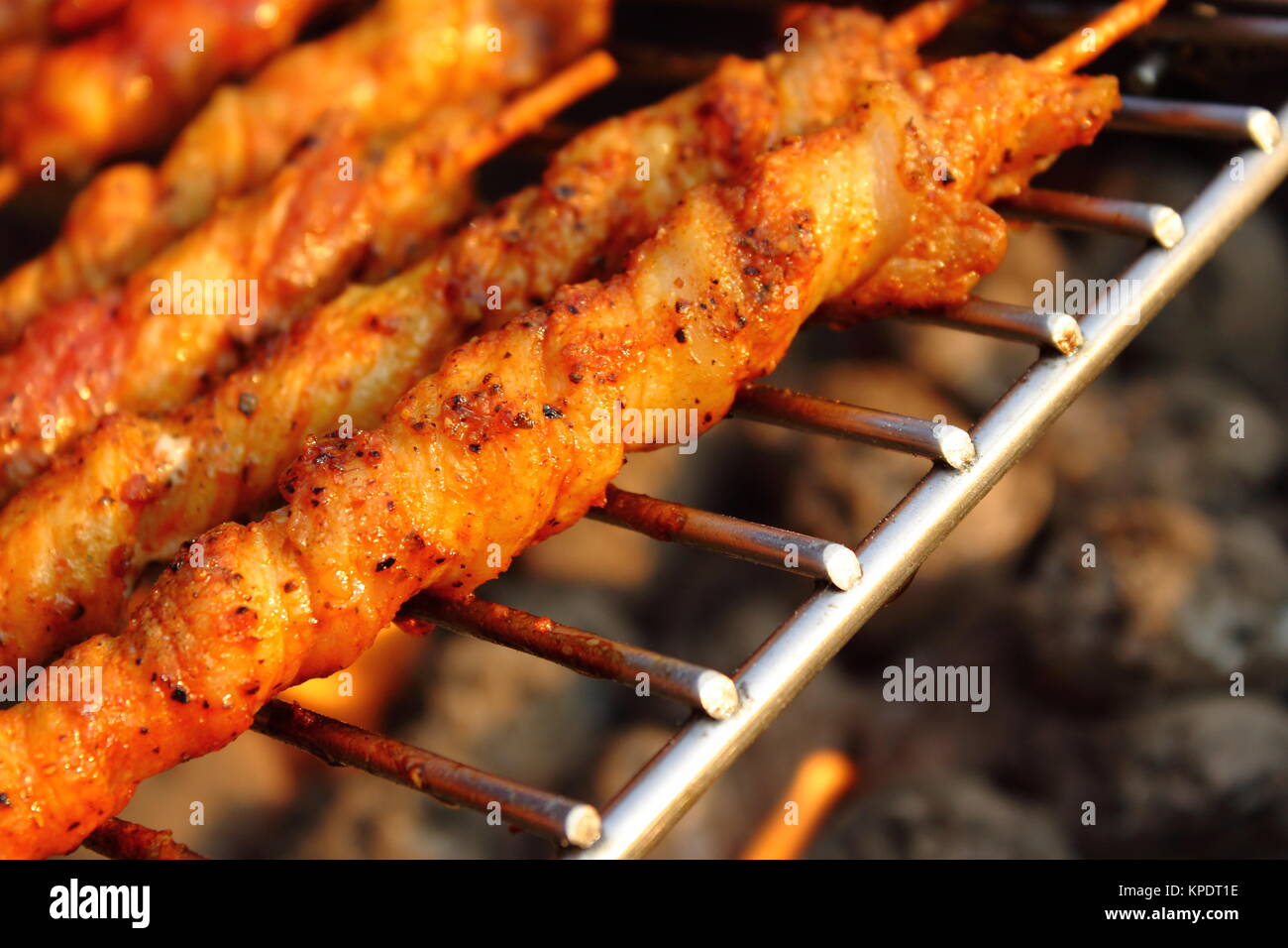 grilling typical german Stock Photo - Alamy