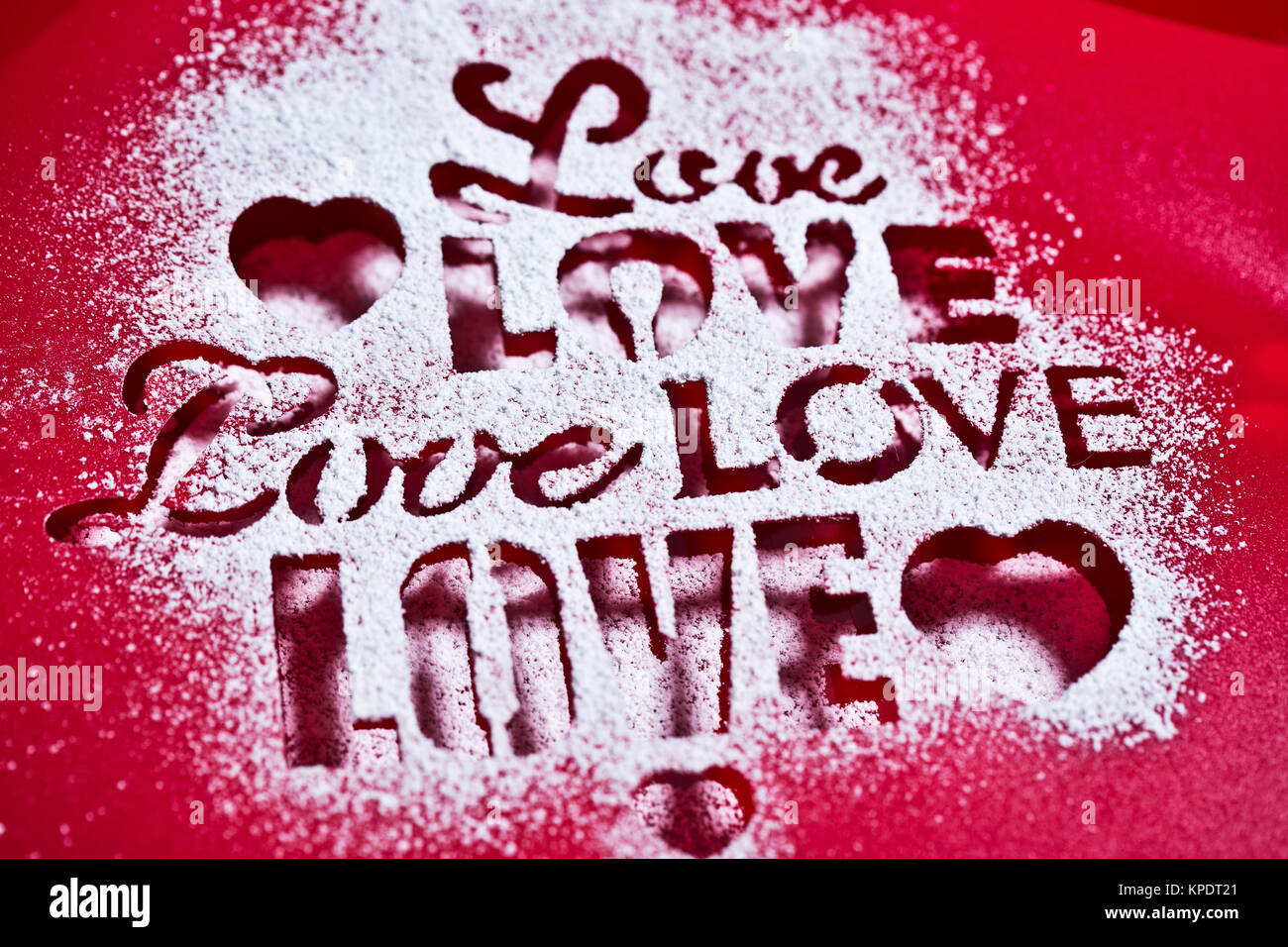 love lettering and heart Stock Photo - Alamy