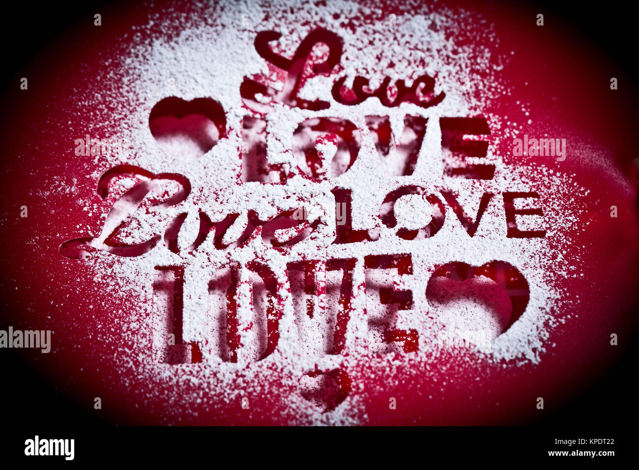 love lettering and heart Stock Photo - Alamy