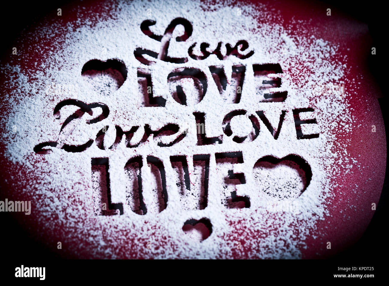 love lettering and heart Stock Photo - Alamy