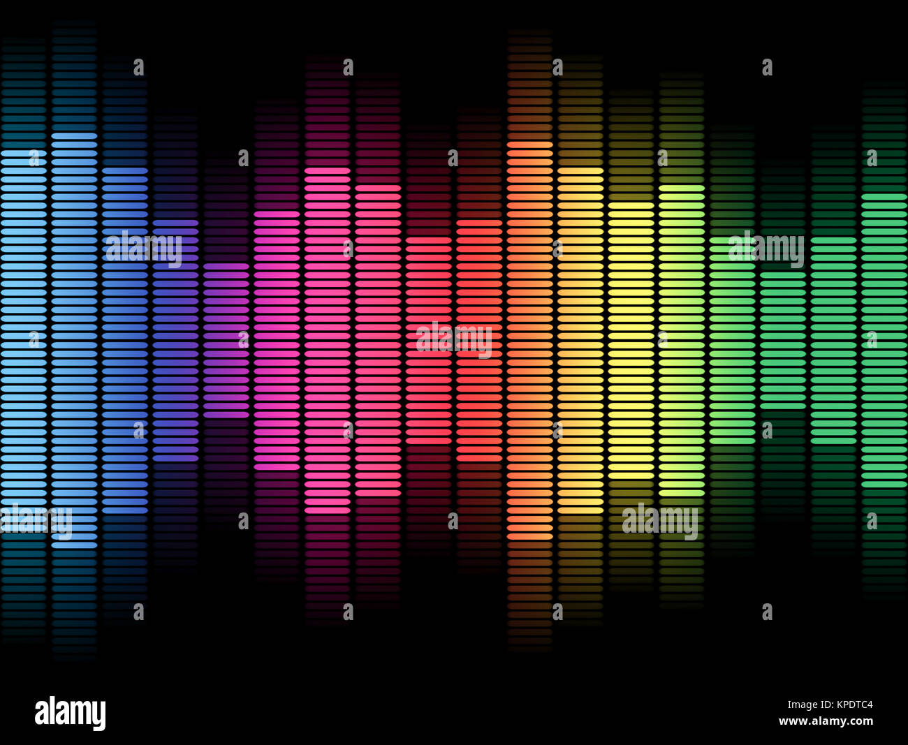 Rainbow Equalizer Wave Stock Photo - Alamy