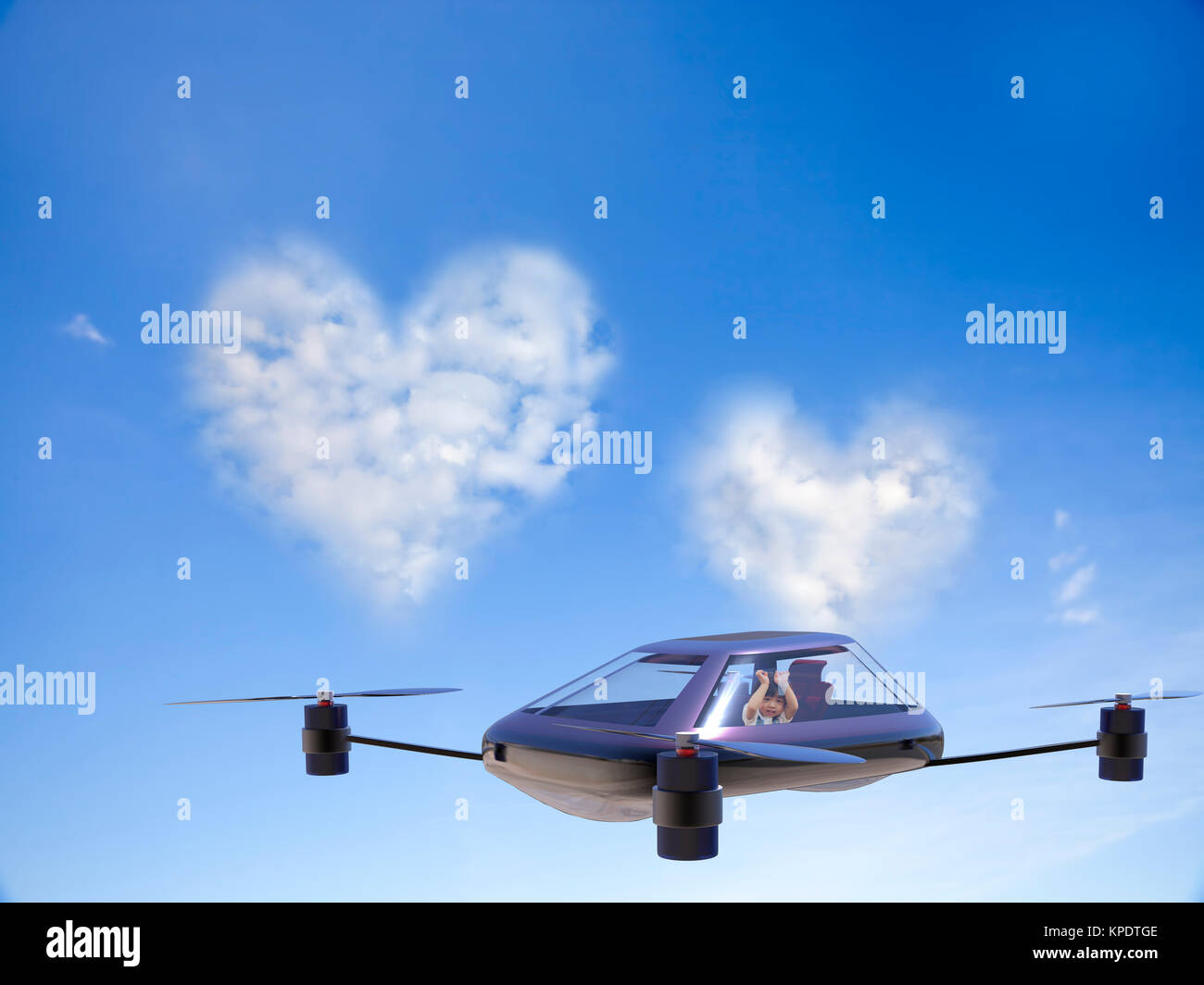 most advanced four-axis manned vehicles powered by elec Stock Photo - Alamy