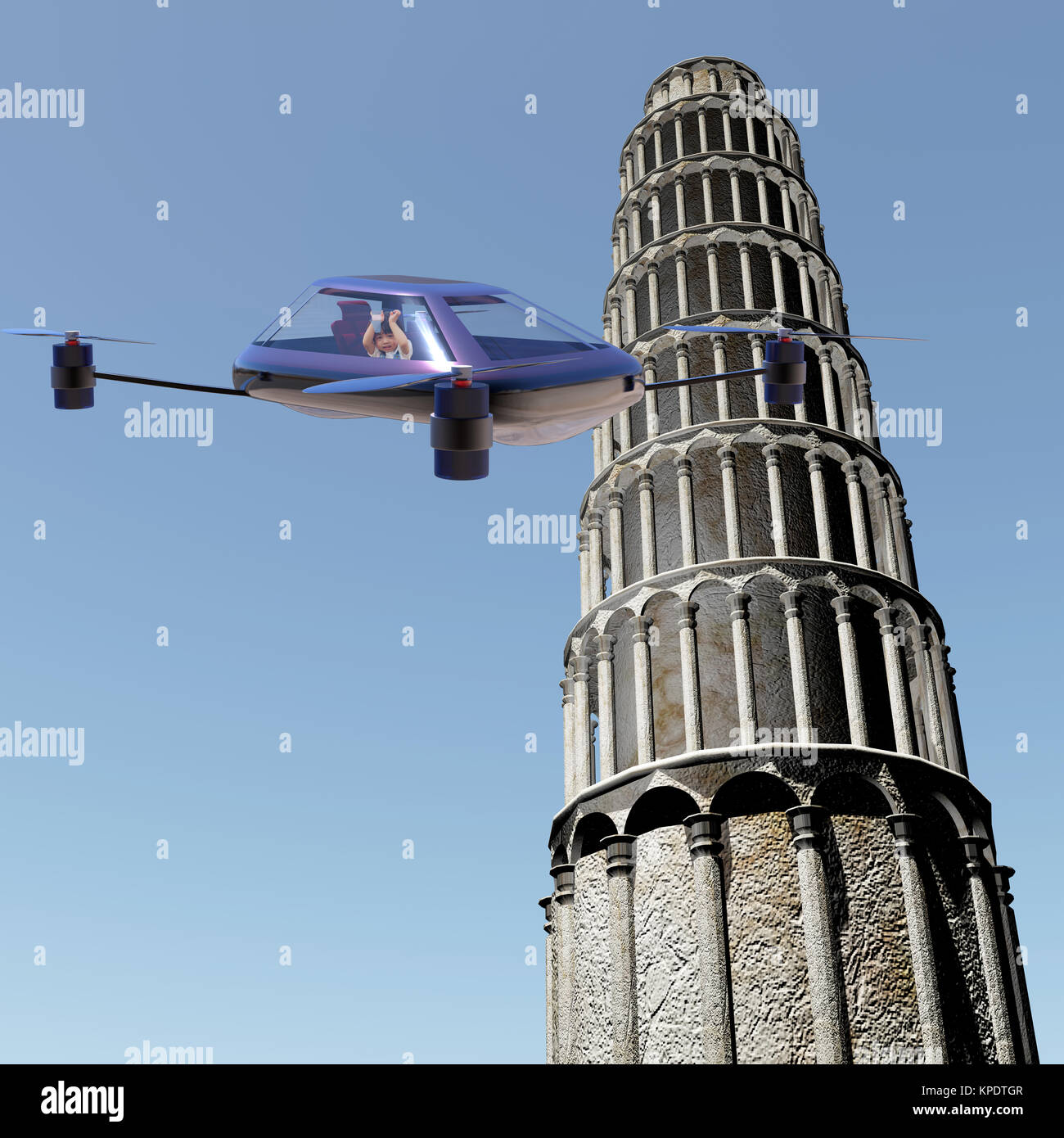 most advanced four-axis manned vehicles powered by elec Stock Photo - Alamy