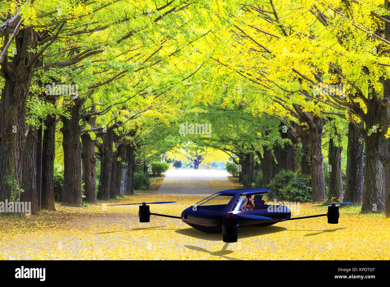 most advanced four-axis manned vehicles powered by elec Stock Photo - Alamy