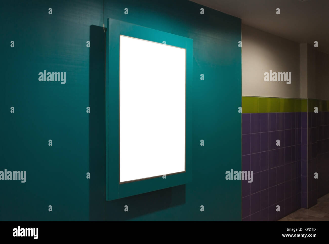 cinema banner white screen Stock Photo - Alamy