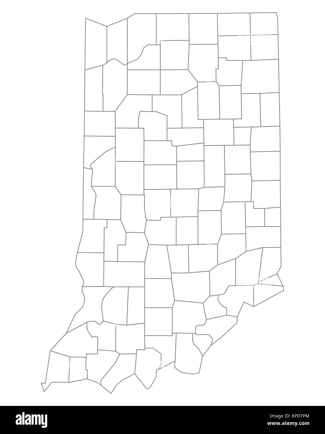 map of indiana Stock Photo - Alamy