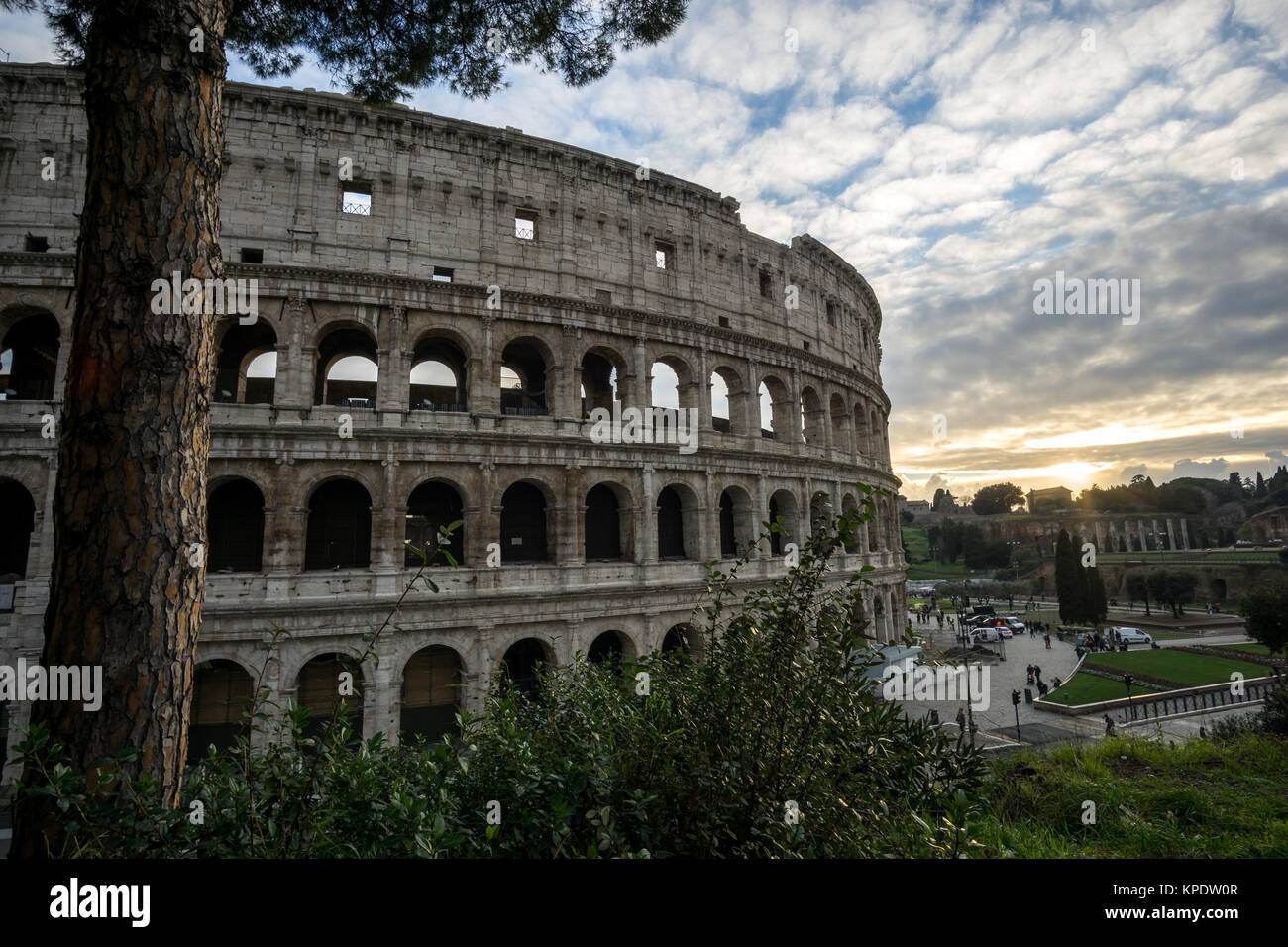 Colosseum at sunset hi-res stock photography and images - Alamy