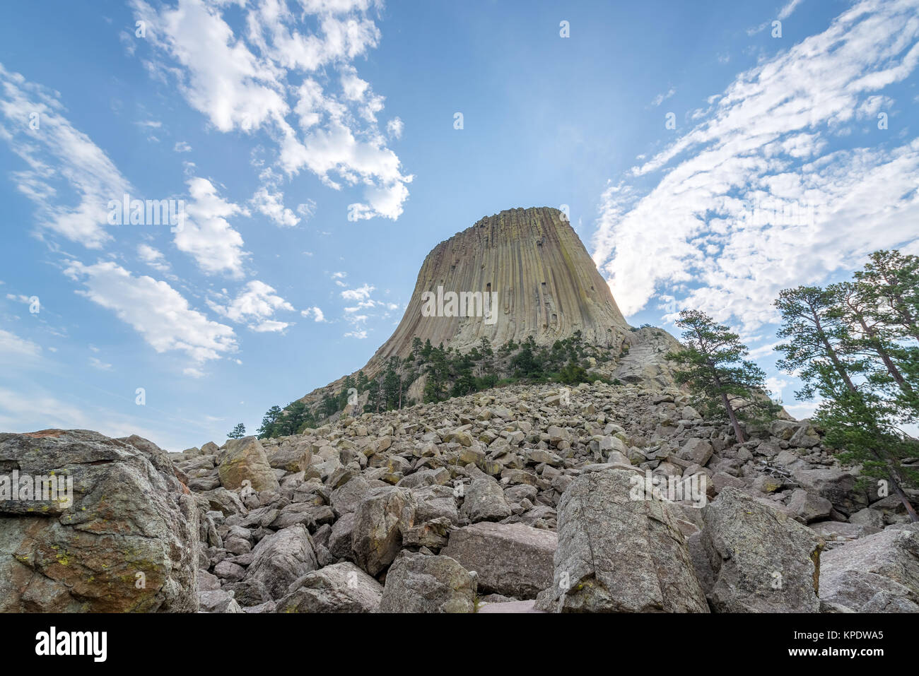 Devils Tower Rising Above Stock Photo - Alamy