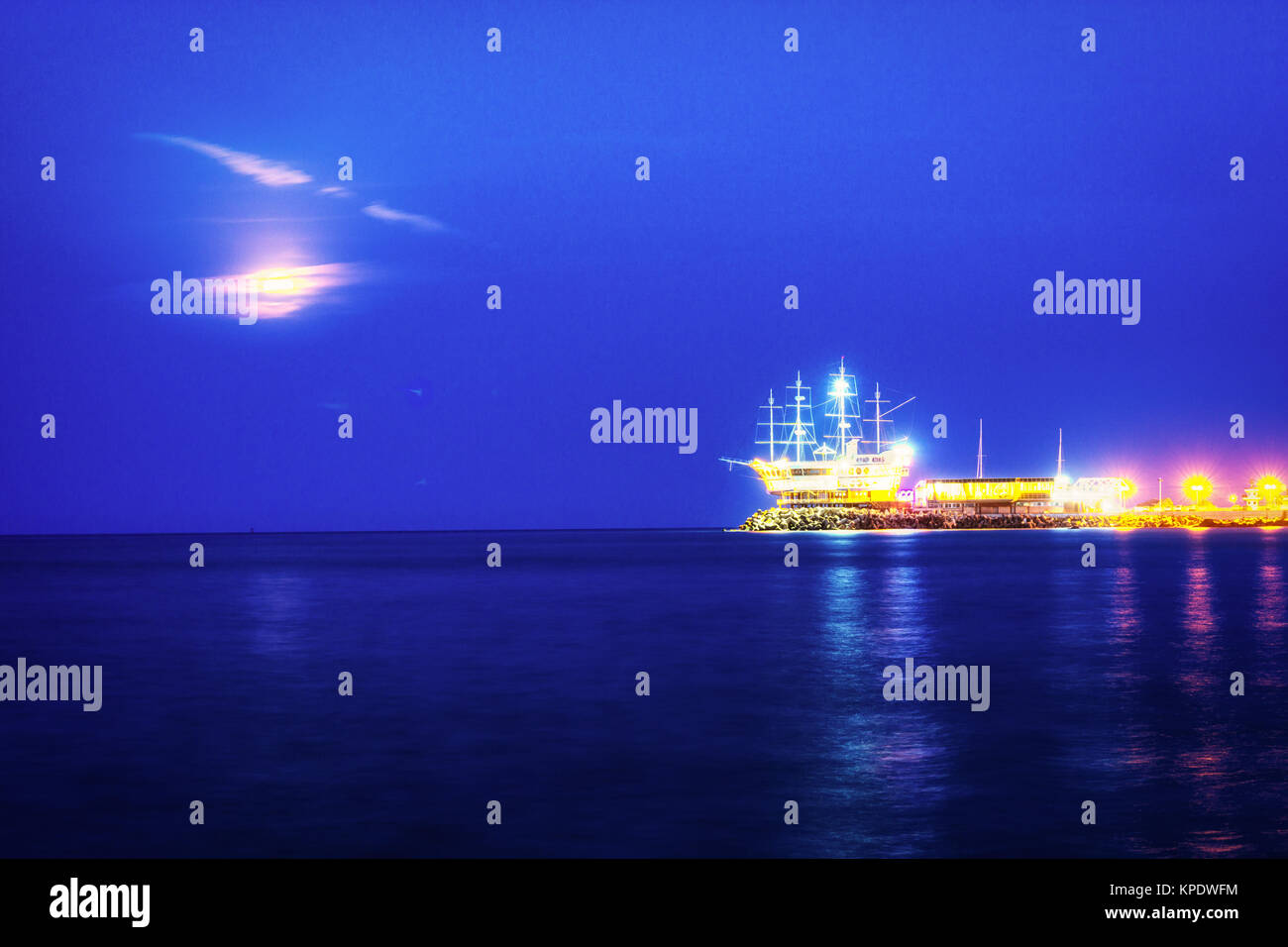 Moonrise Night Nighttime High Resolution Stock Photography and Images ...