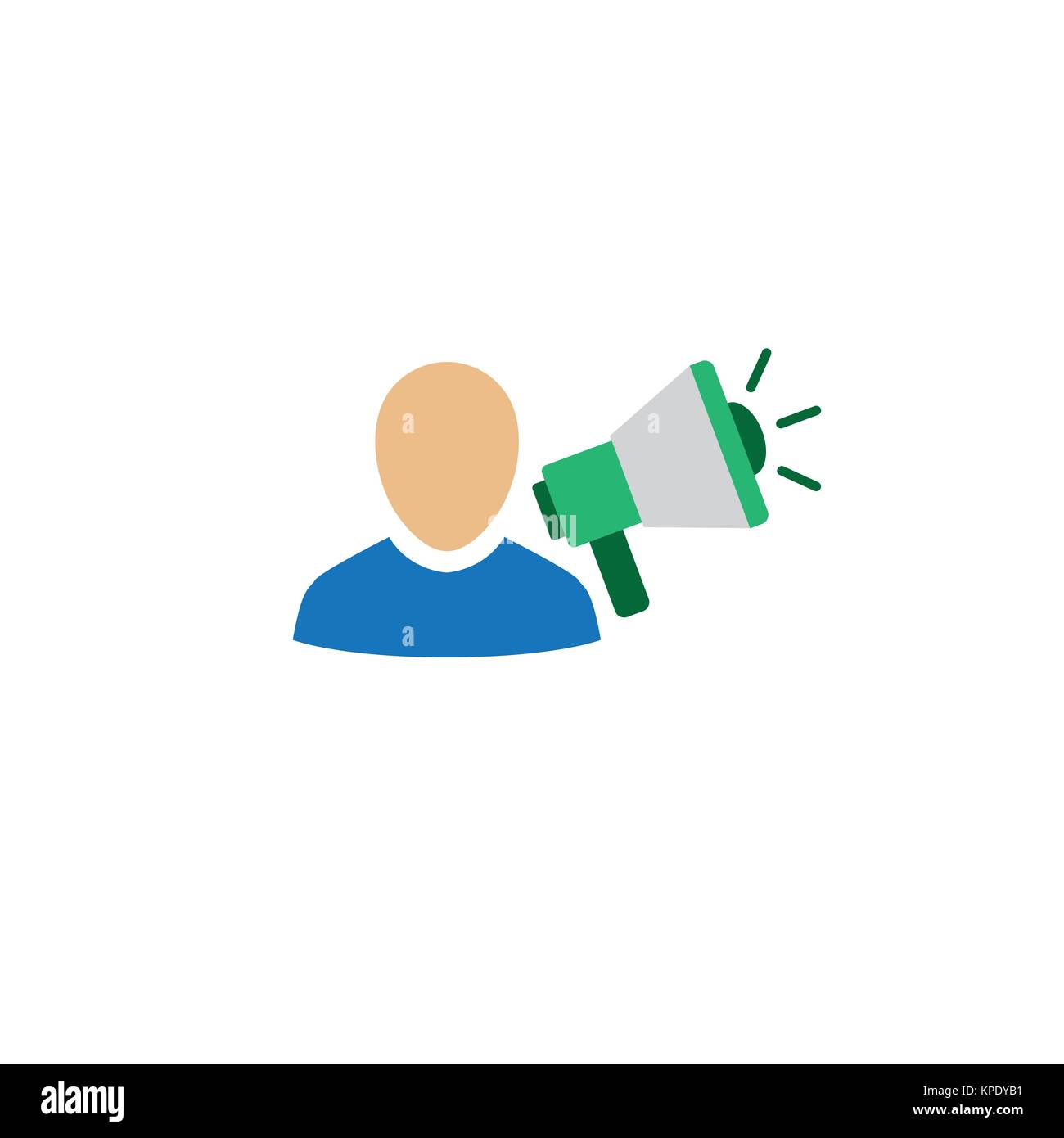 Man brand ambassador icon Stock Vector Images - Alamy