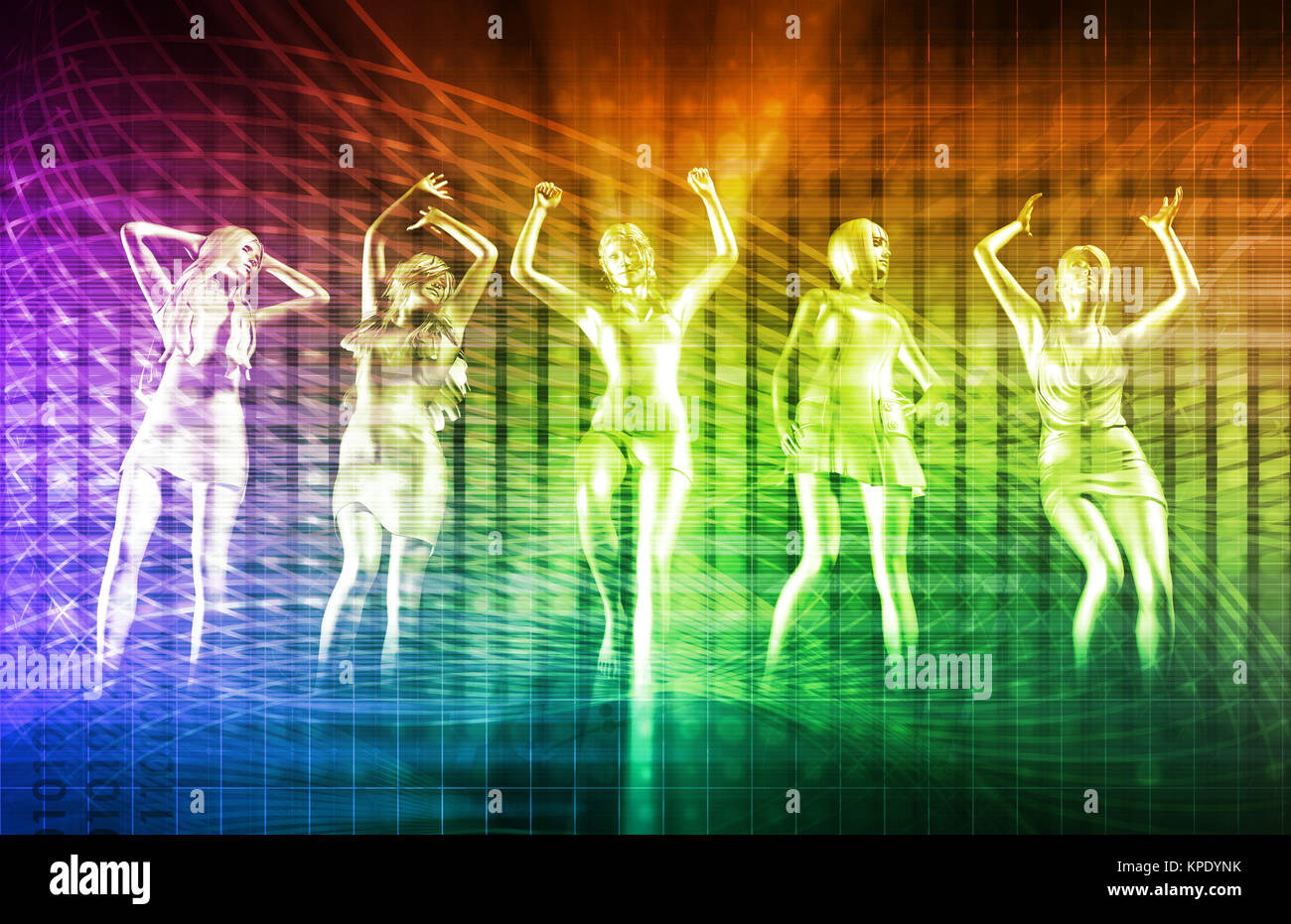 Disco Techno Party Background Stock Photo - Alamy