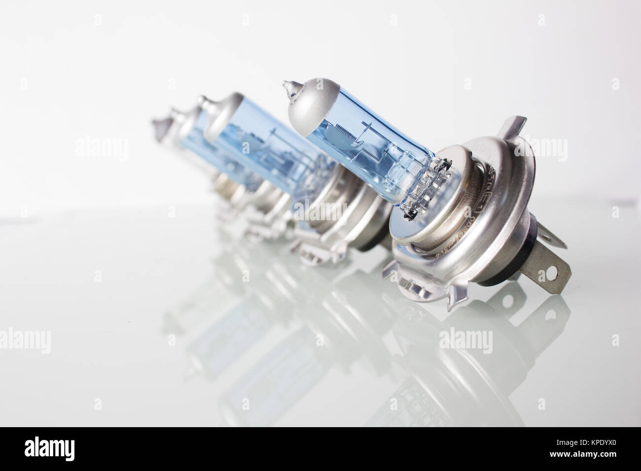 halogen car lamp, isolate on black Stock Photo - Alamy