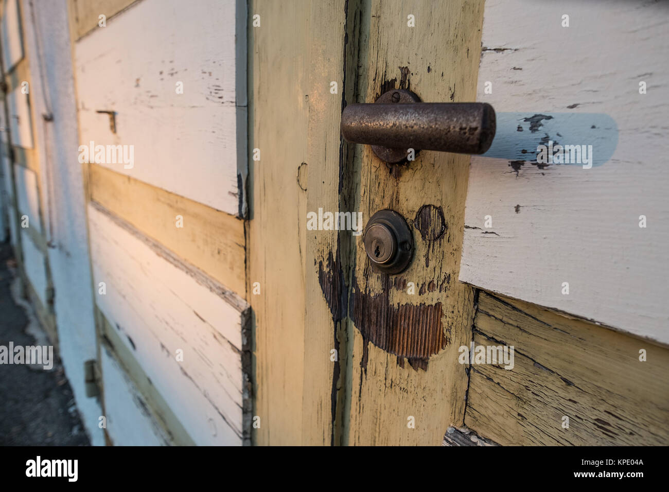 handle and lock with rust Stock Photo - Alamy