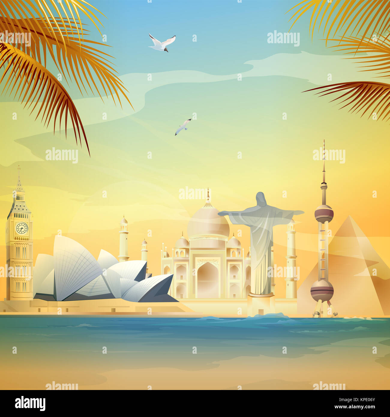 Wonders Of The World Stock Photo - Alamy