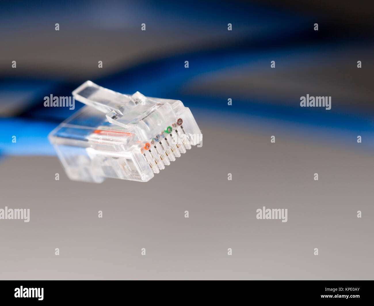Ethernet Cable Close Up Stock Photo - Alamy