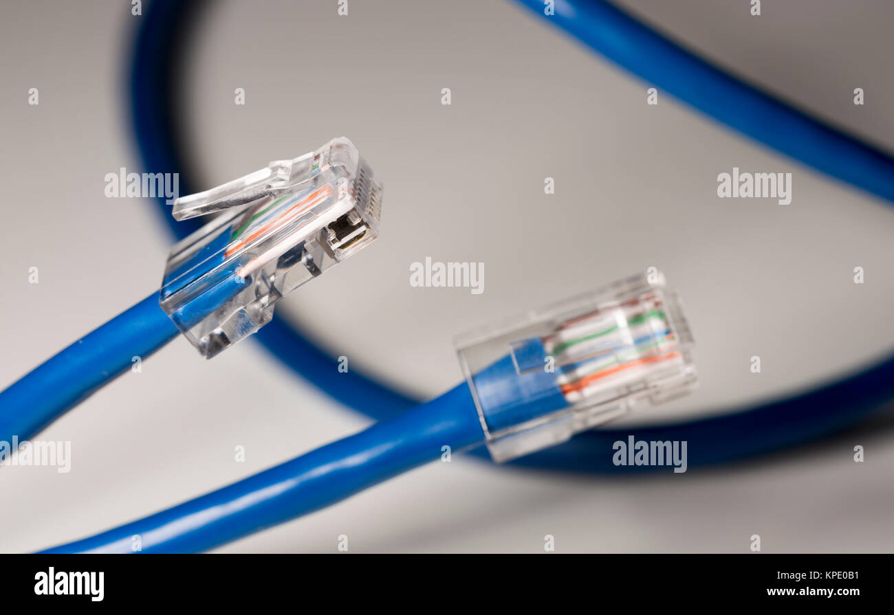 Ethernet Cable Close Up Stock Photo - Alamy