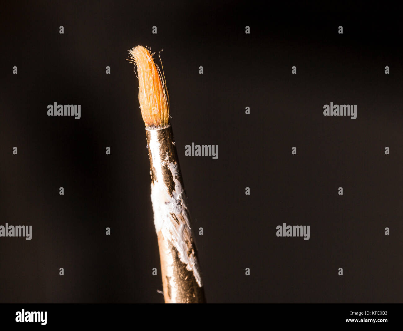 Paintbrush Close Up Stock Photo - Alamy