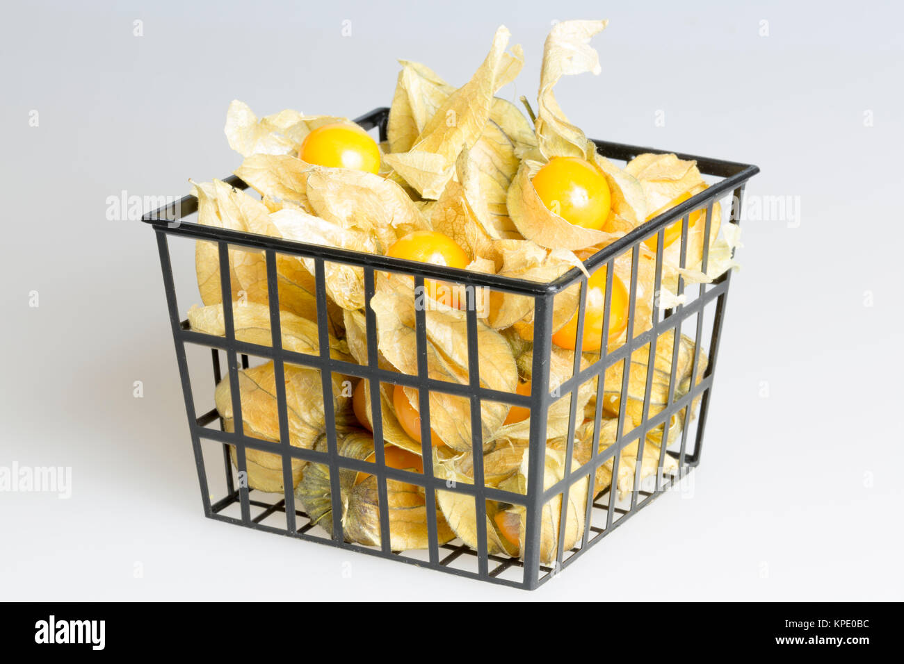 Box of Physalis Fruit Stock Photo - Alamy