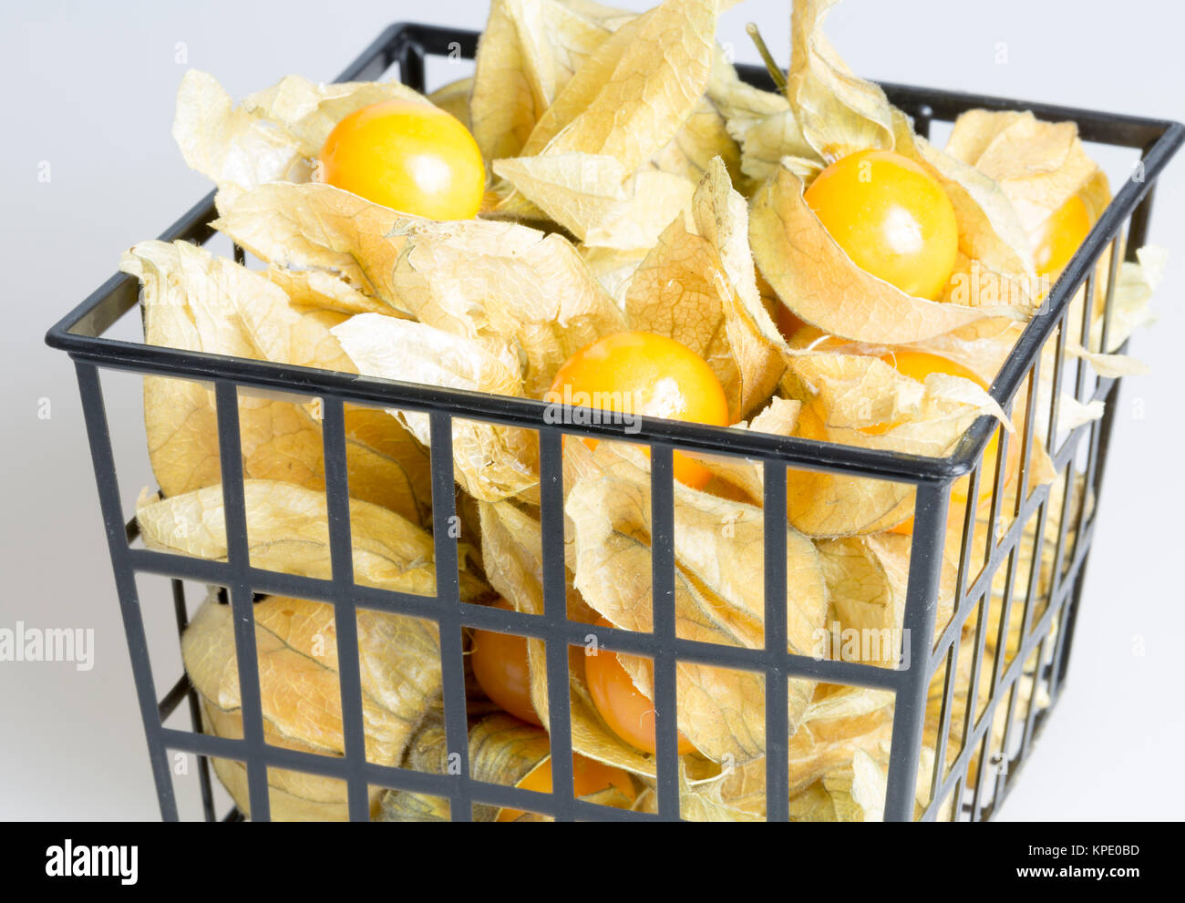 Box of Physalis Fruit Stock Photo - Alamy