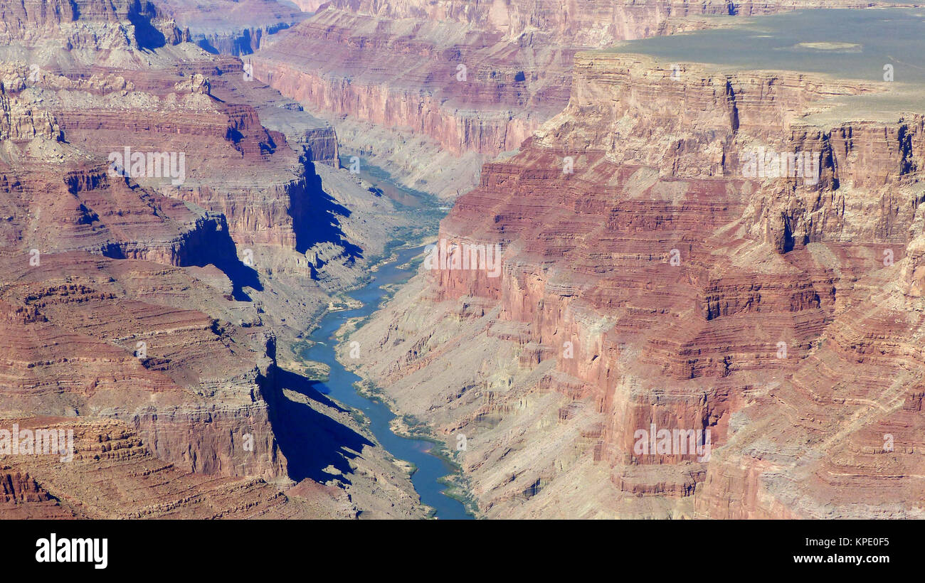 Blick auf den Grand Canyon und den Colorado in Arizona, USA ...