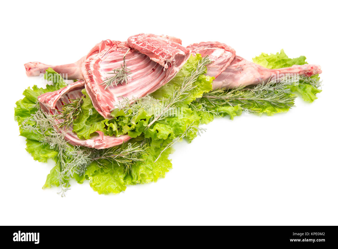 pieces of lamb Stock Photo - Alamy